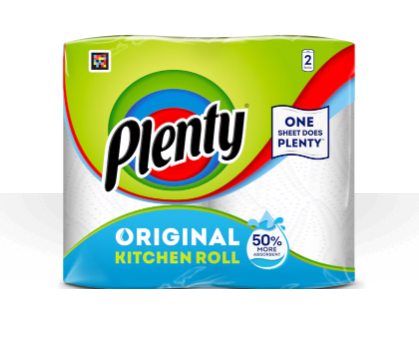 Plenty Original Kitchen Roll 2 Pack - RobertsJ Ltd